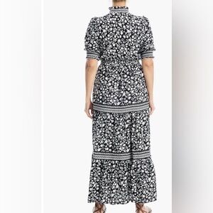 Max Studio | Dresses | Max Studio Black And White Floral Maxi Dress ...